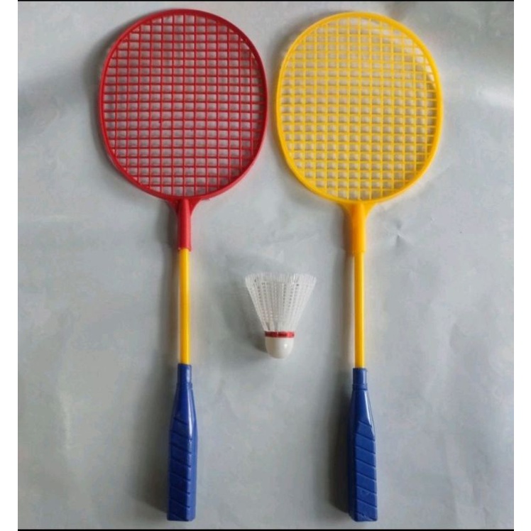 Jual Raket plastik isi 2 raket dapat bola . Raket plastik Bulutangkis ...