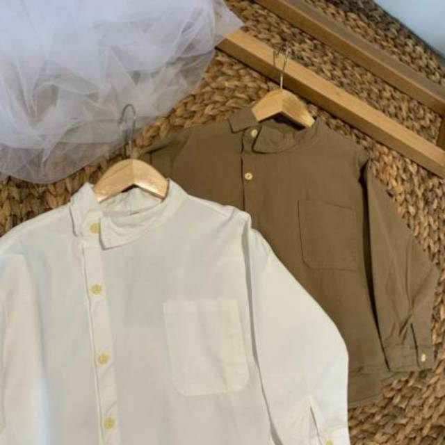 Jual Side colar linen shirt | Shopee Indonesia
