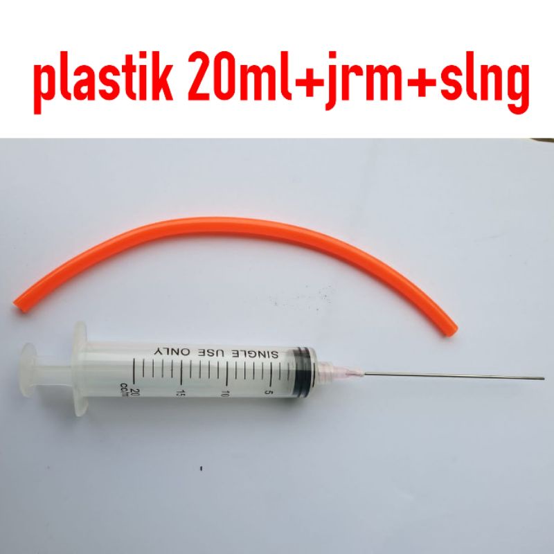 Jual spuit mika syringe spuit parfum jarum panjang selang suntikan ...
