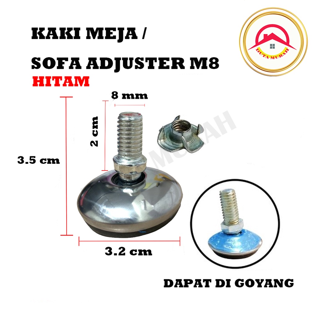 Jual Stabil Adjuster Kursi Kaki Adjuster Kaki Stabil Meja Kursi Nylon ...