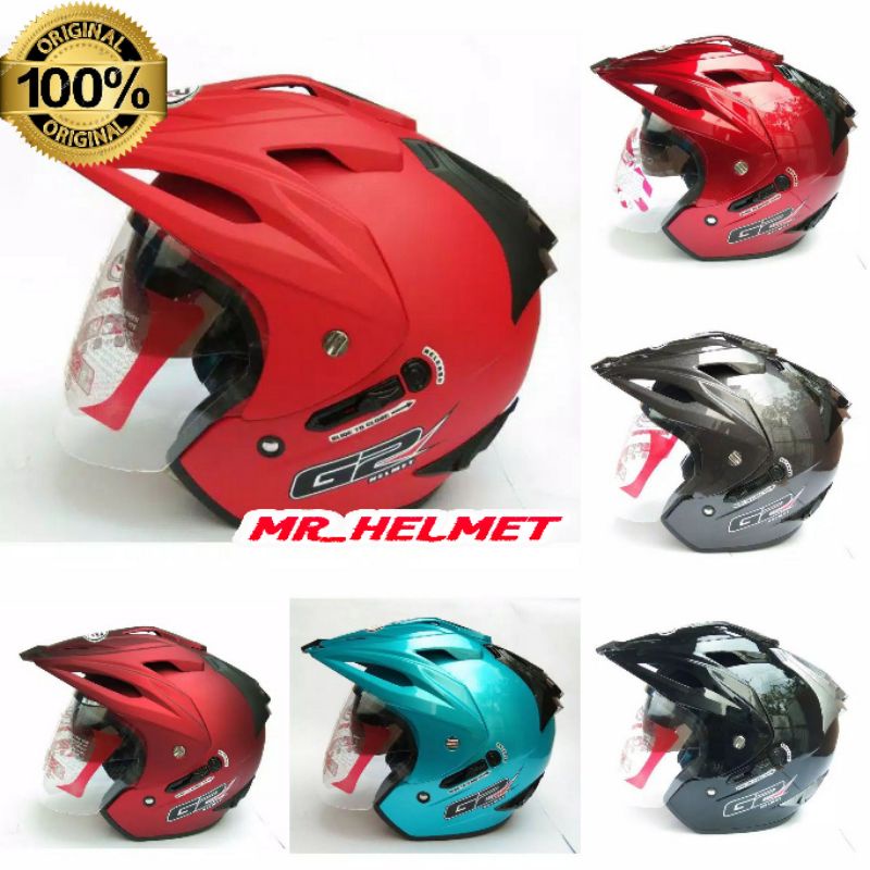 Jual HELM G2 EXTERMINATOR SOLID ukuran M - L - XL | Shopee Indonesia