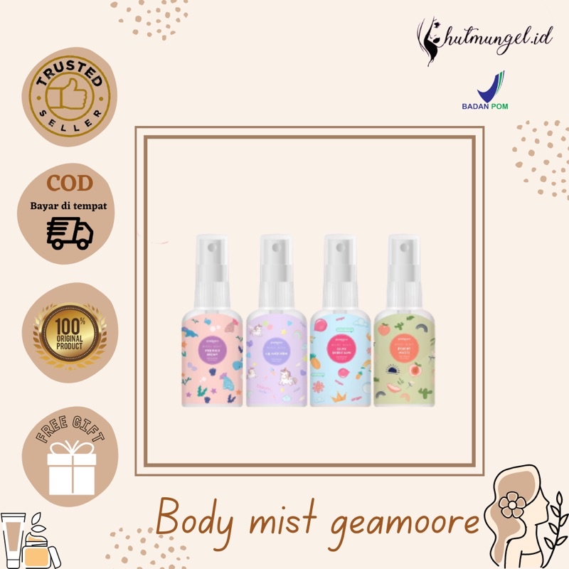 Jual GEAMOORE BODY MIST SPRAY BPOM | Shopee Indonesia