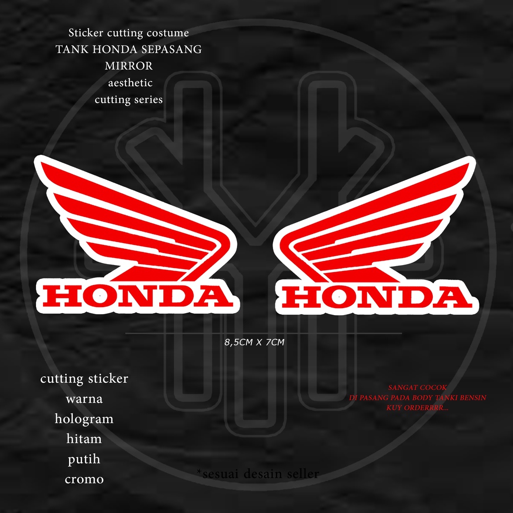 Jual stiker cutting TANKI HONDA | Shopee Indonesia