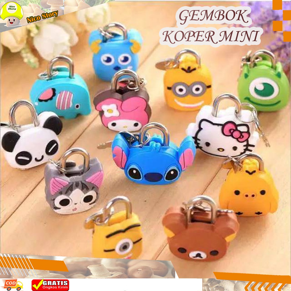 Jual (NCS) Gembok Koper Mini Kecil Karakter Lucu | Shopee Indonesia