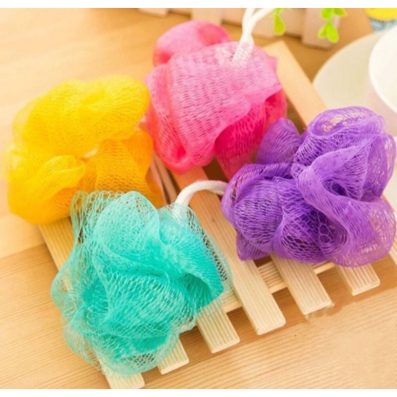 Jual Spons Mandi Sabun Busa Bath Sponge Jaring Mini | Shopee Indonesia