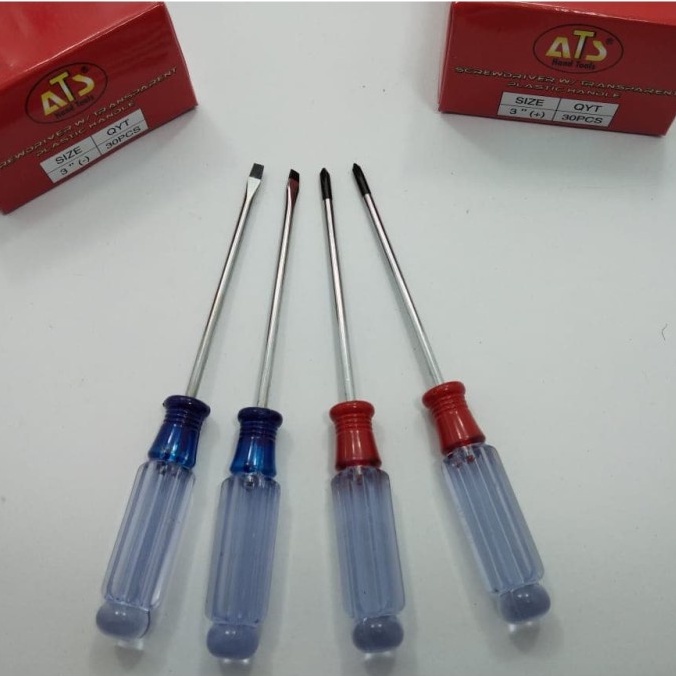 Jual OBENG RADIO ATS TRANSPARAN TERSEDIA BANYAK UKURAN/OBENG PLUS MINUS ...