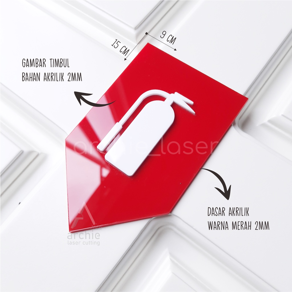 Jual Signage Akrilik Penunjuk Alat Pemadam Api APAR Rambu K3 | Shopee ...