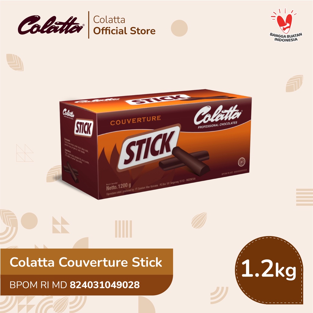 Jual Colatta Couverture Chocolate Stick - Coklat Stik Batang 1.2Kg ...