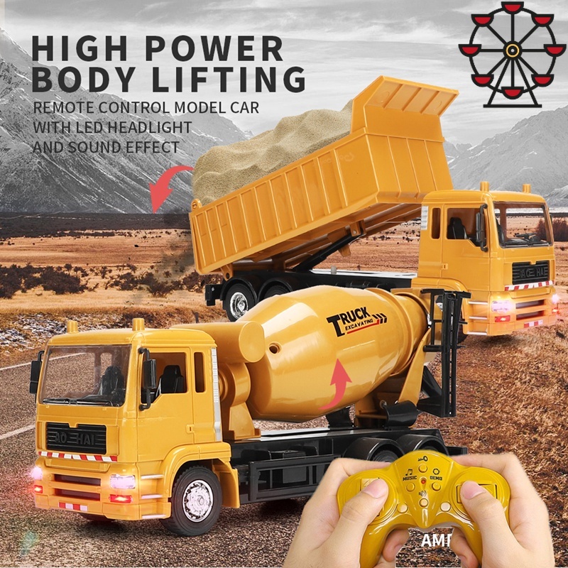 Jual Ferris Wheel Remote Control Dump Truck Excavator Kendaraan Teknik ...