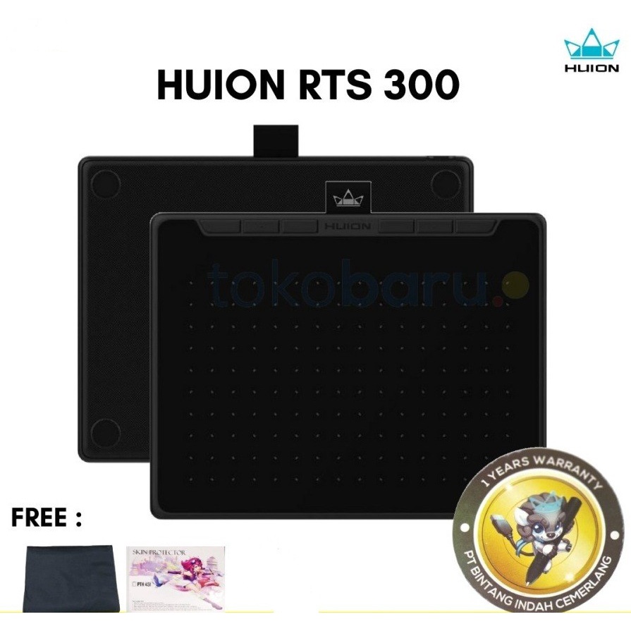 Jual Huion RTS300 /RTS 300 Pen Tablet Small Garansi Resmi 1 Tahun - Hitam | Shopee Indonesia