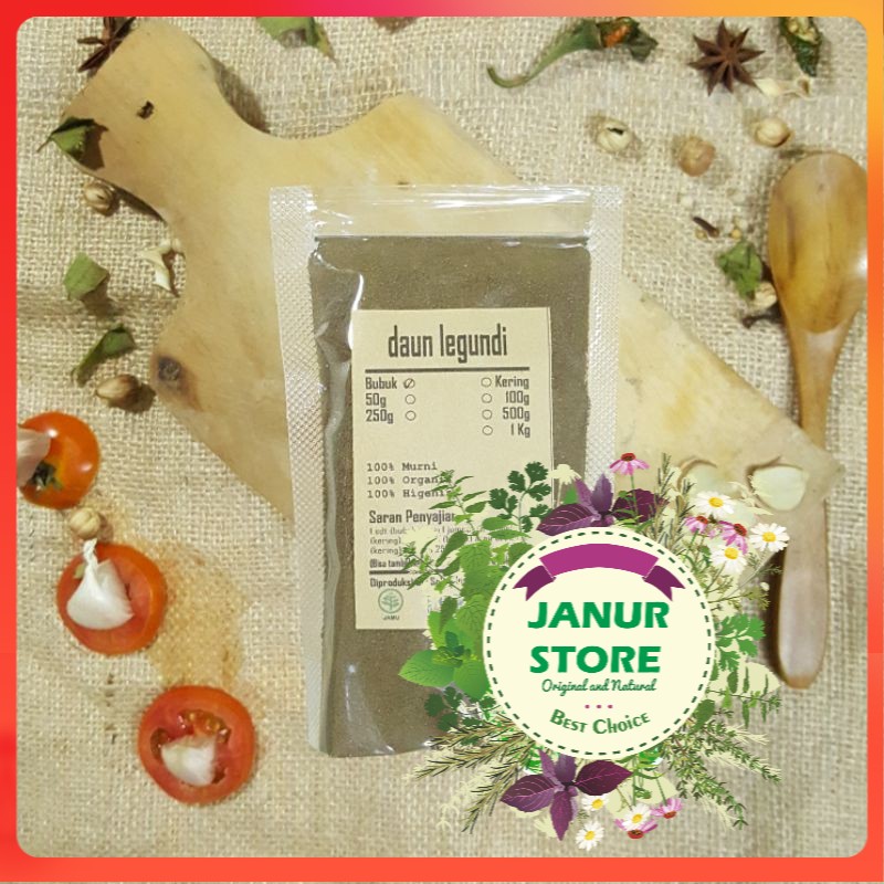 Jual DAUN LEGUNDI BUBUK 100 GRAM - Vitex Trifolia - MURNI - JSR ...