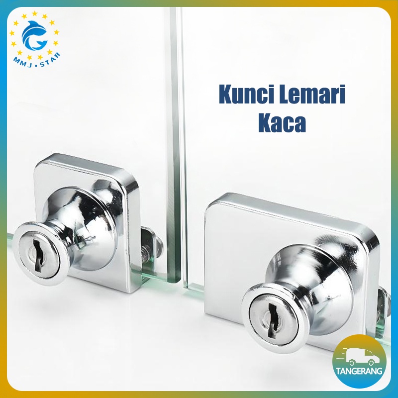 Jual Kunci Lemari Pintu Kaca/Glass Cabinet Showcase Lock/Kunci Lemari Rak Pajang Kaca/Kunci Kaca ...