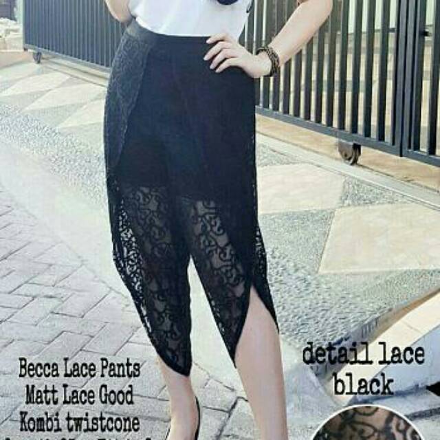 Jual Becca Lace Pants (fn) | Shopee Indonesia
