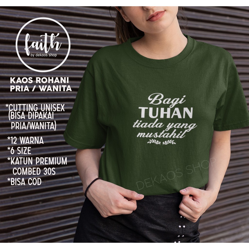Jual KAOS ROHANI PRIA WANITA / KAOS ROHANI KRISTEN / KAOS ROHANI / KAOS ...