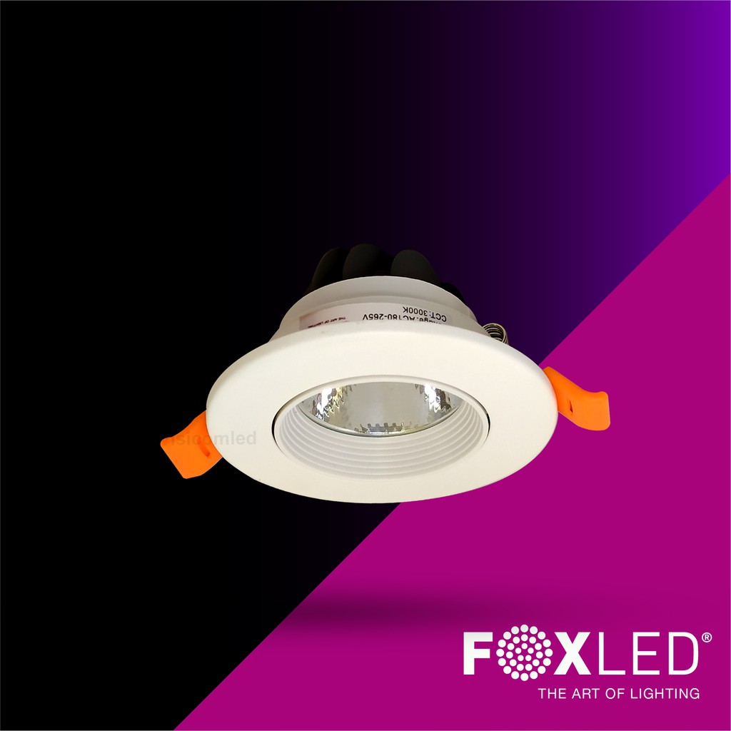 Jual FOXLED Lampu LED Downlight FLC-SE-5 Watt Spotlight - Cahaya Warm White | Shopee Indonesia
