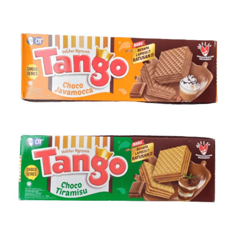 Jual Wafer Renyah Tango 163 gr Choco Tiramisu Choco Javamocca | Shopee ...