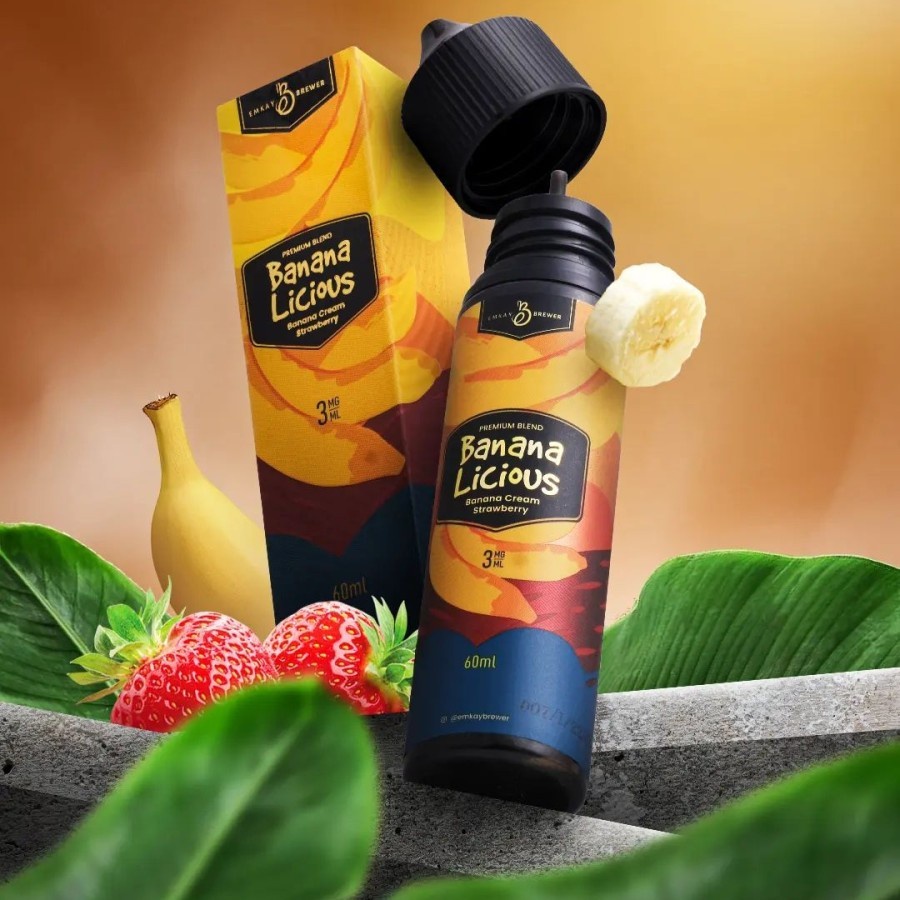 Jual LIQUID BANANA LICIOUS SALT 35MG | Shopee Indonesia