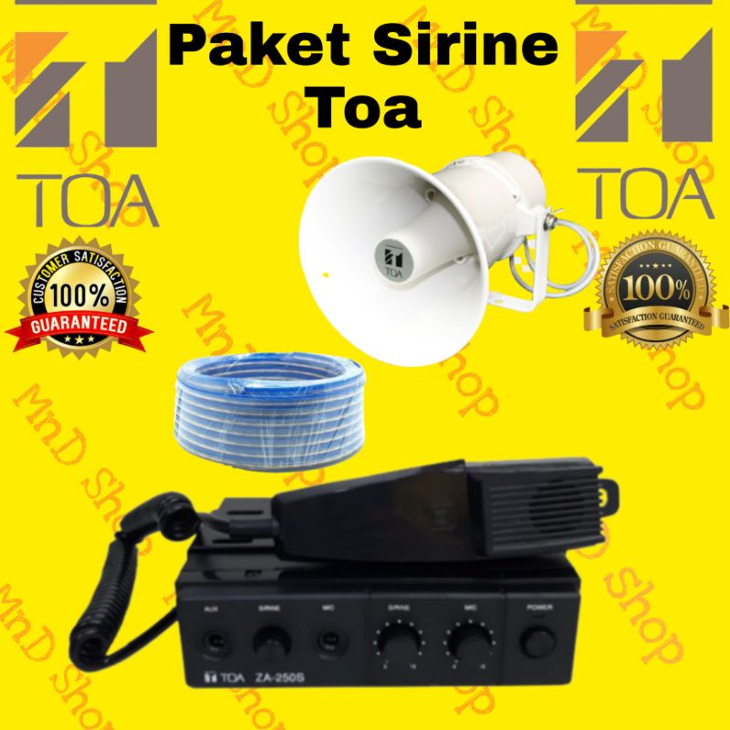 Jual paket toa sirene mobil toa ampli za 250s toa original | Shopee ...