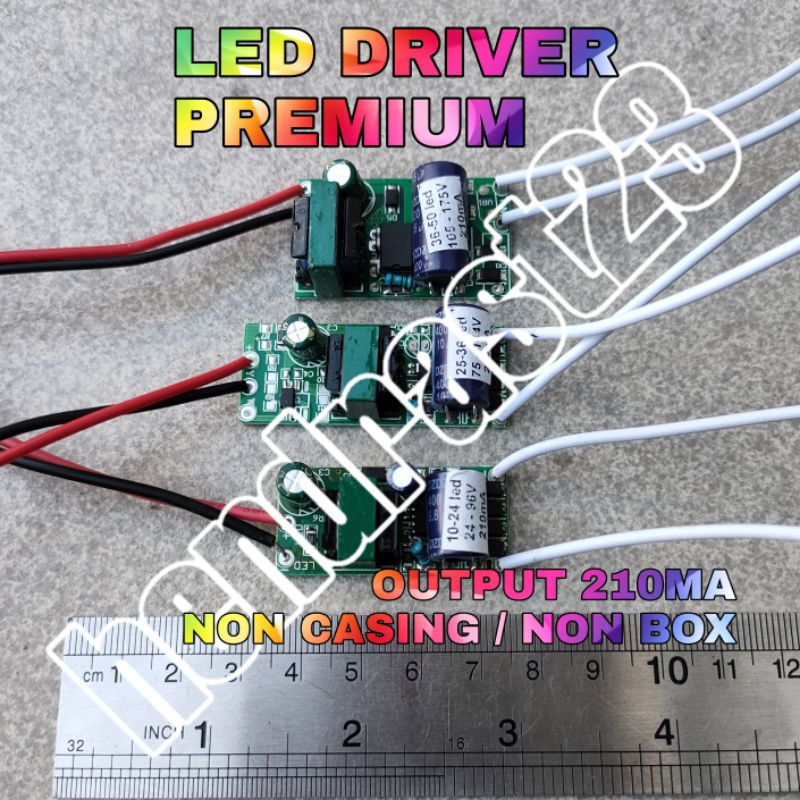 Jual LED DRIVER PREMIUM NON BOX 210MA 260MA 300MA NON CASING / NON BOX ...