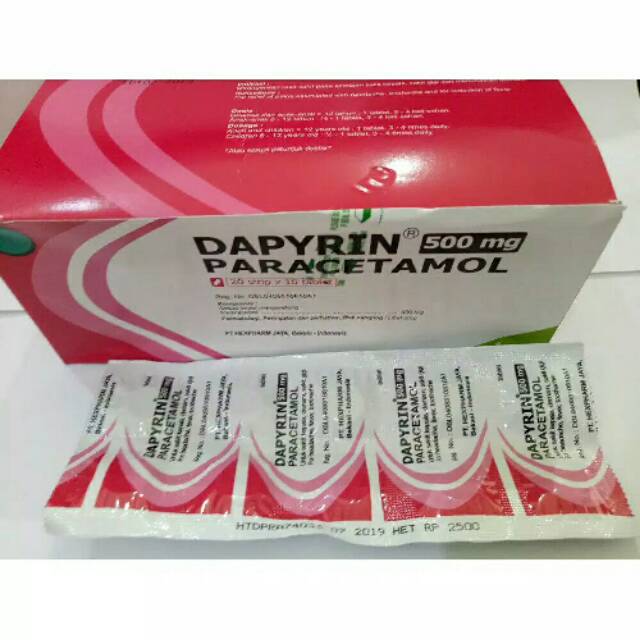 Jual Dapyrin Paracetamol 500 mg | Shopee Indonesia
