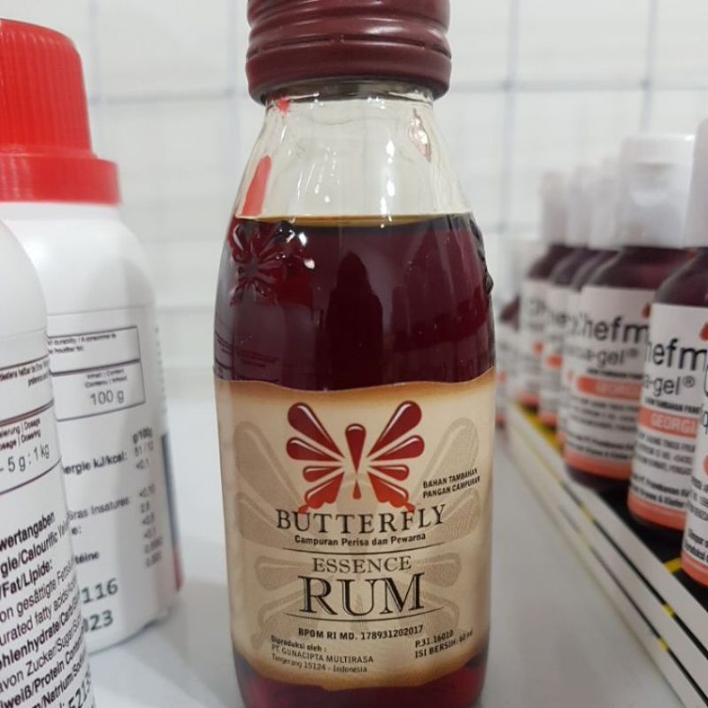 Jual butterfly rum essence 60ml | Shopee Indonesia