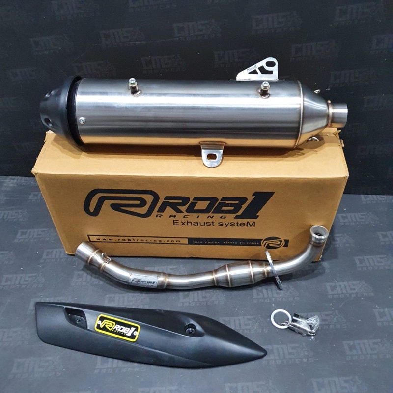 Jual Knalpot Racing ROB1 X Cap Stainless Yamaha Nmax New Aerox New ...