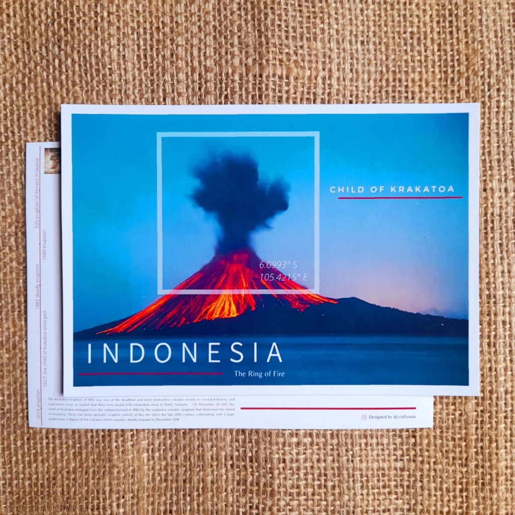 Jual Kartu Pos / Postcard / Postcrossing Indonesia - Anak Gunung ...