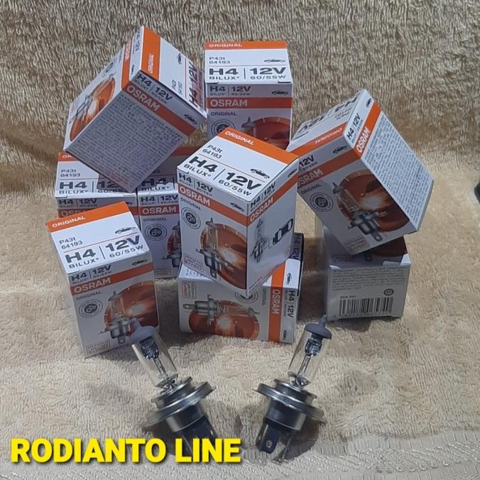 Jual LAMPU HALOGEN MOBIL OSRAM H4 12V 60/55W P43T ORIGINAL rod14 | Shopee Indonesia