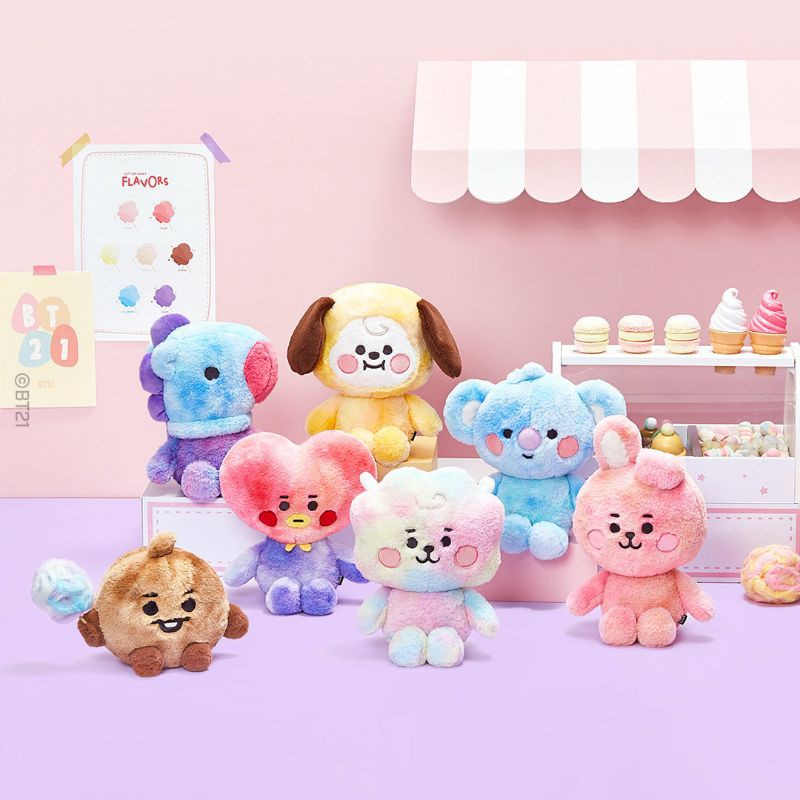 Jual [READY] bt21 official cotton candy standing doll boneka bt21 bts21 ...