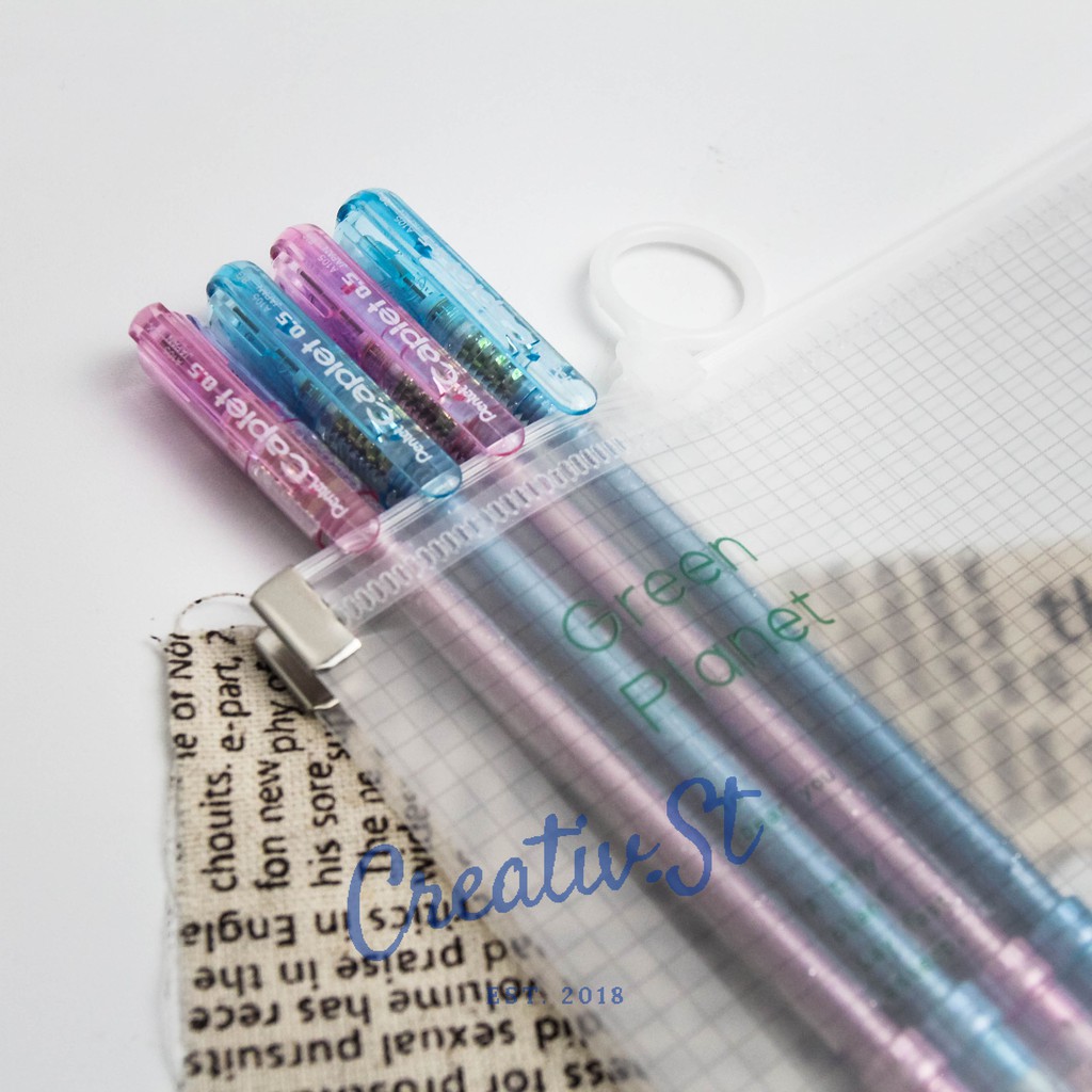 Jual PENTEL Pensil Mekanik Caplet Glitter Ax 105 M 0.5 Mm | Shopee ...