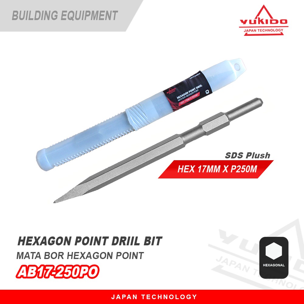 Jual YUKIDO MATA BOR BOBOK BETON MATA HAMMER DRILL MODEL LANCIP 17MM X ...