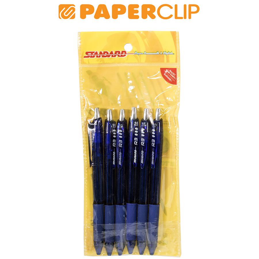 Jual PULPEN / PEN STANDAR R3 ISI 6 BIRU | Shopee Indonesia