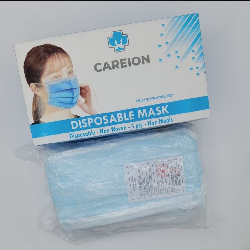 Jual masker earloop 3 ply (bukan yang tipis) | Shopee Indonesia