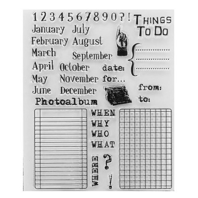 Jual Clear Stamp (Stempel Transparan/Bening) - Planning Schedule ...