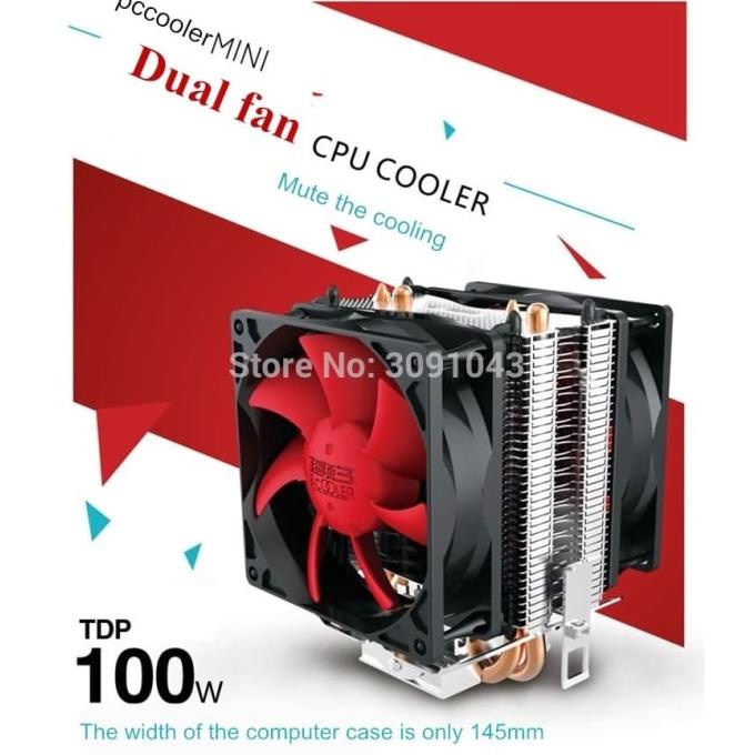 Jual Heatsink Fan Hsf Cpu Cooler Intel Amd Heatpipes Not Coller Master ...