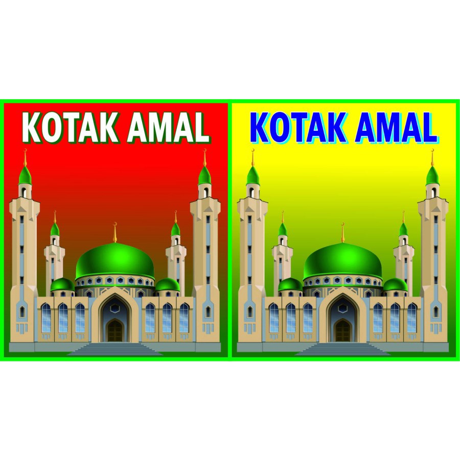 Jual stiker vinyl tempelan kotak amal custom | Shopee Indonesia