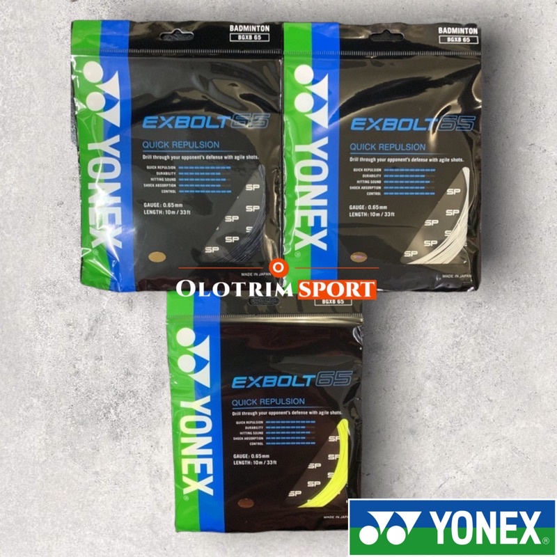 Jual Senar Badminton YONEX EXBOLT 65 SP Original | Shopee Indonesia