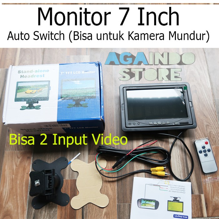Jual Layar Monitor Slim 7" LCD 7 inch TV 7 " Mobil 7 in utk kamera ...