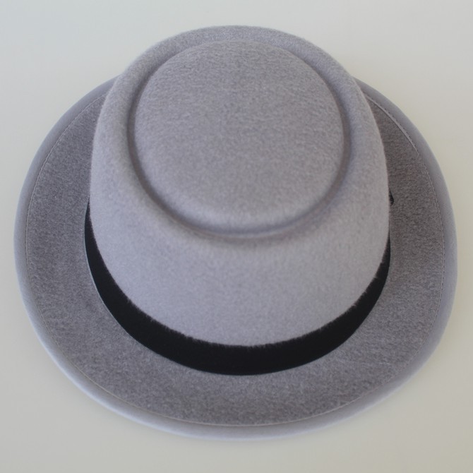 Jual Topi Fedora Pie Hat Light Gray Topi Bulat Pork Pie Topi Keren Dan ...