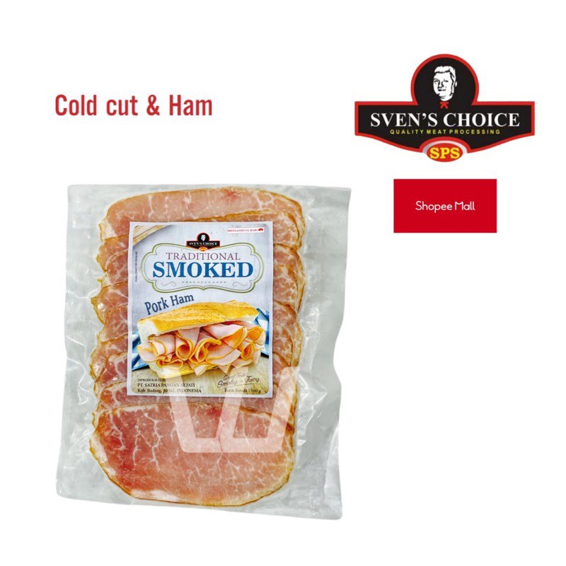 Jual Sven's Choice Ham Babi Traditional Smoked Pork Ham 100G Bali ...
