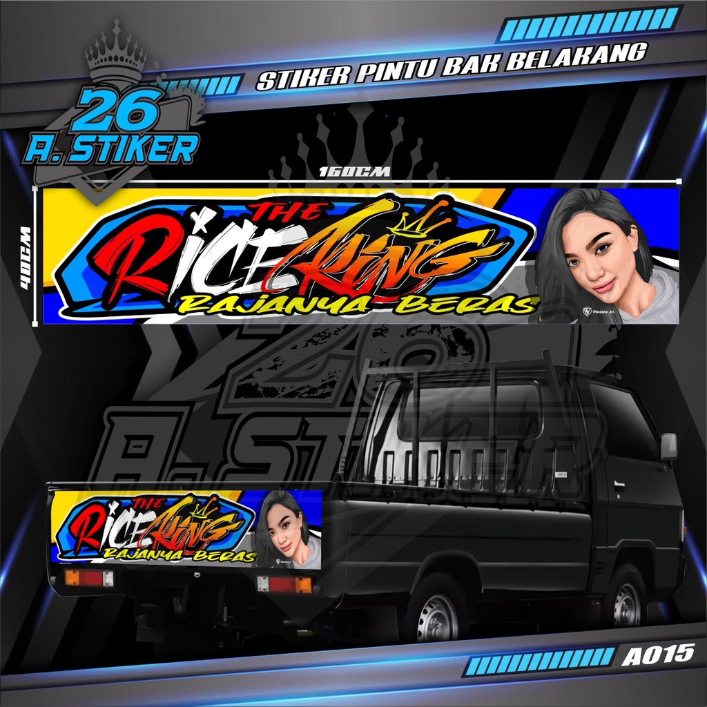 Jual Stiker Decal Bak Belakang THE RICE KING RAJANYA BERAS MARION JOLA ...