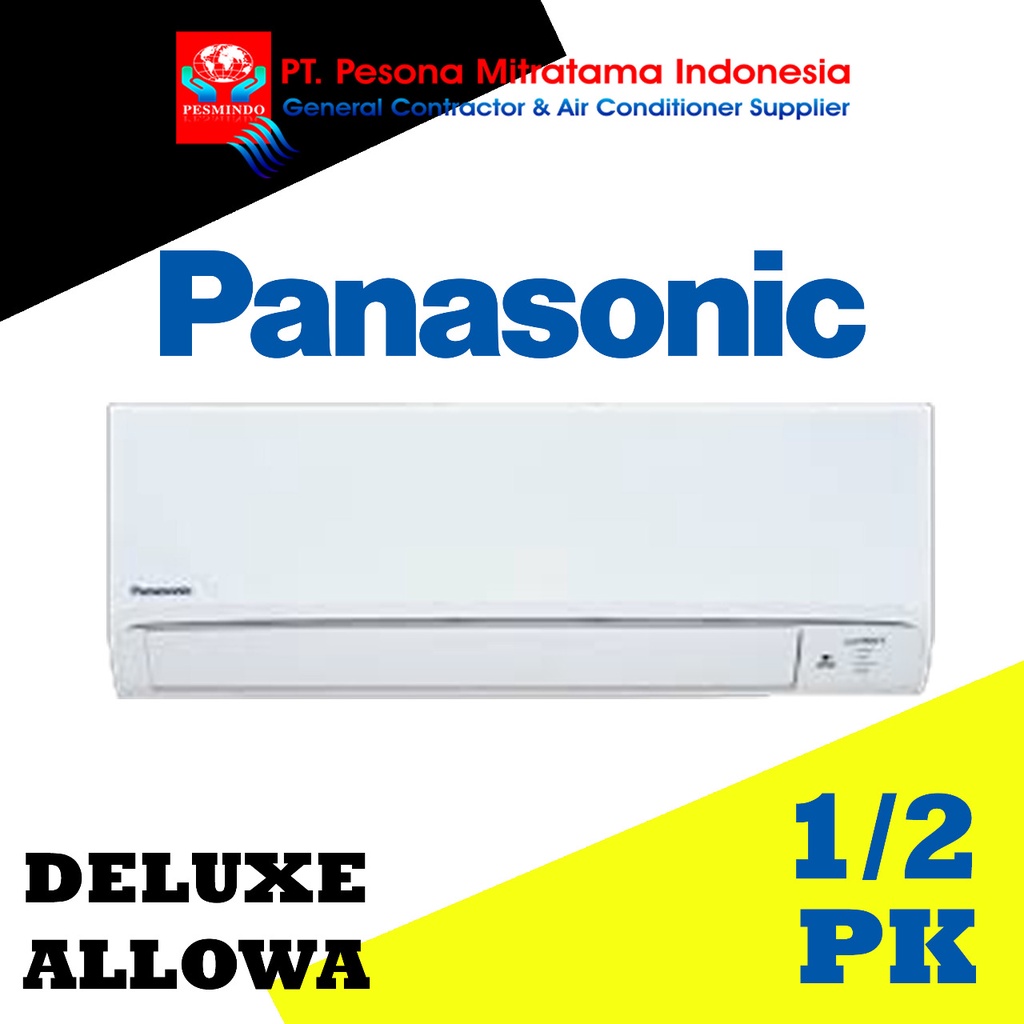 Jual AC SPLIT PANASONIC 1/2 PK (CS/CU-XN5WKJ) DELUXE ALLOWA | Shopee ...