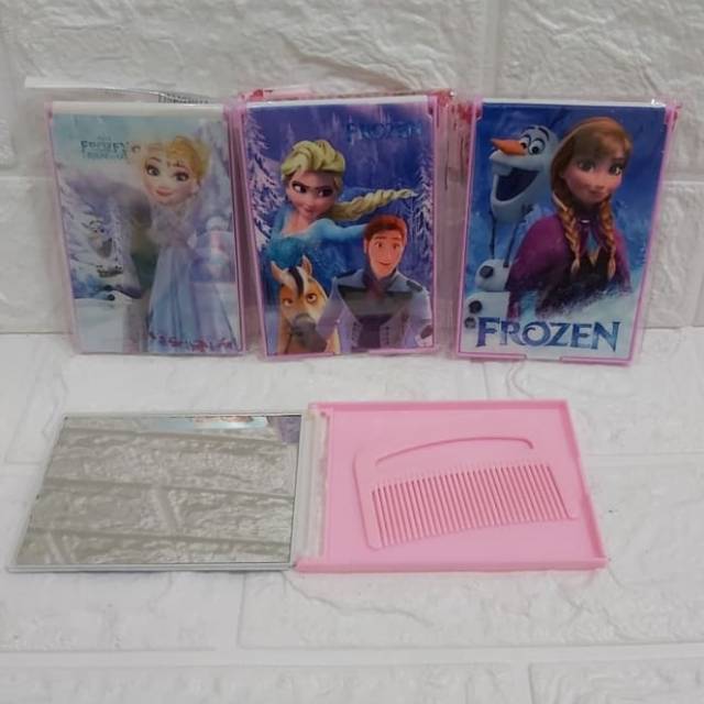 Jual Cermin sisir Frozen Hello Kitty LOL Barbie / set kaca sisir ...