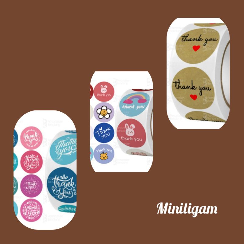 Jual sticker kecil,imut ,ucapan happy birthday, thank you/terimakasih ...