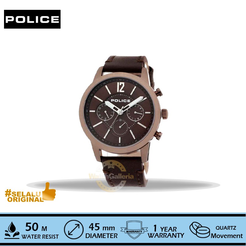 Jual Jam Tangan Pria POLICE PL.14673JSBN12 Original Murah | Shopee Indonesia