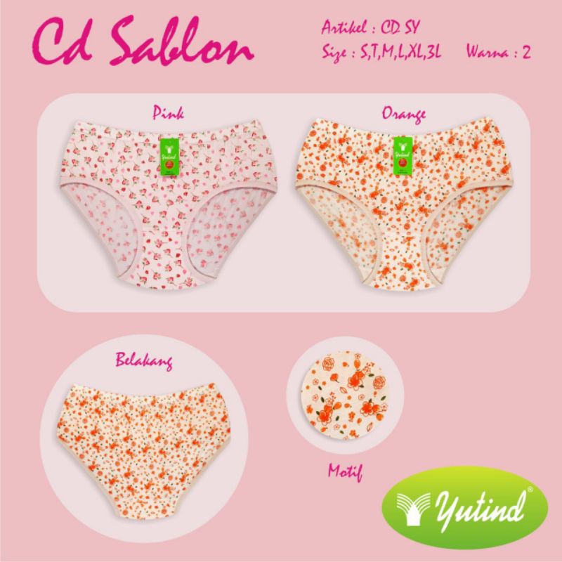 Jual CELANA DALAM WANITA YUTIND SABLON/BORDIR ,CELANA DALAM WANITA , CD YUTIND SABLON/BORDIR ...