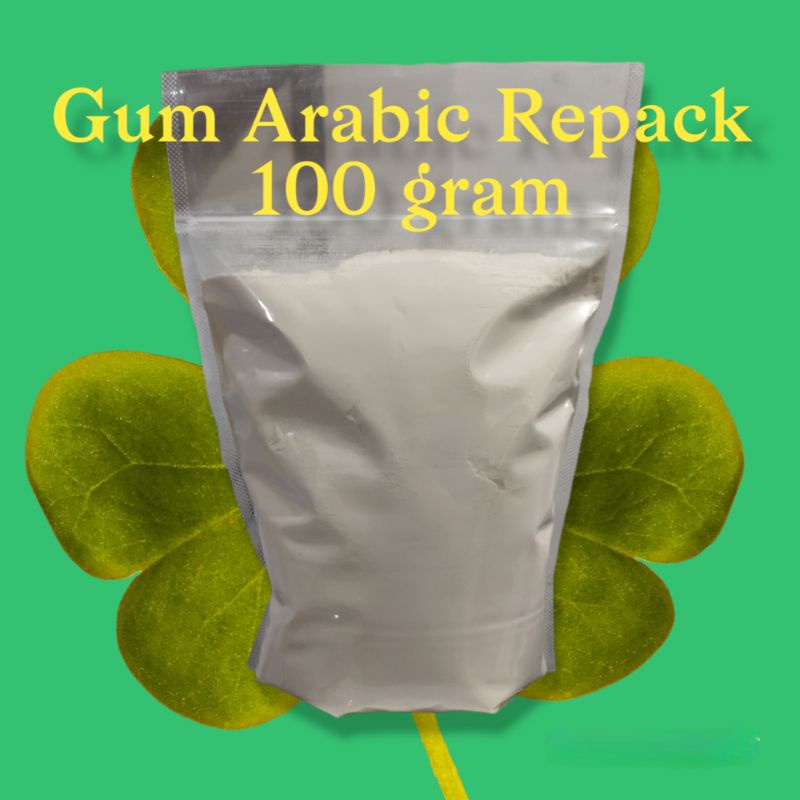 Jual Arabic Gum Powder 100 gram / Gum Arab / Gom Arabic / Gom Arab Food ...