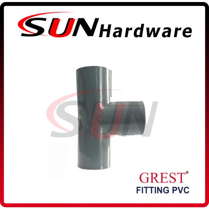 Jual Tee Pipa Pvc 1/2 Inch Grest Sambungan Fitting Leter Te T | Shopee Indonesia
