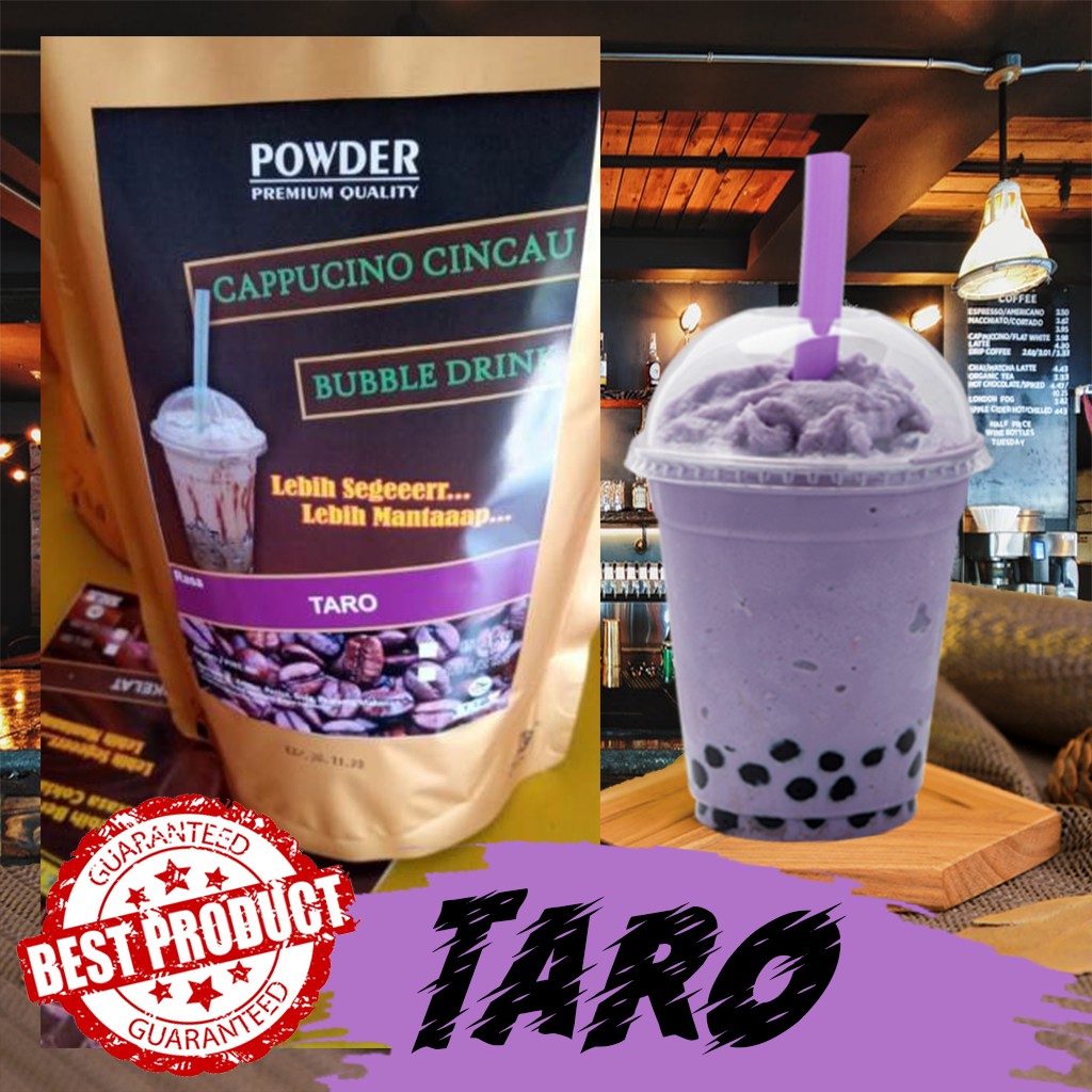 Jual BUBUK CAPPUCINO CINCAU BUBBLE DRINK RASA TARO | Shopee Indonesia