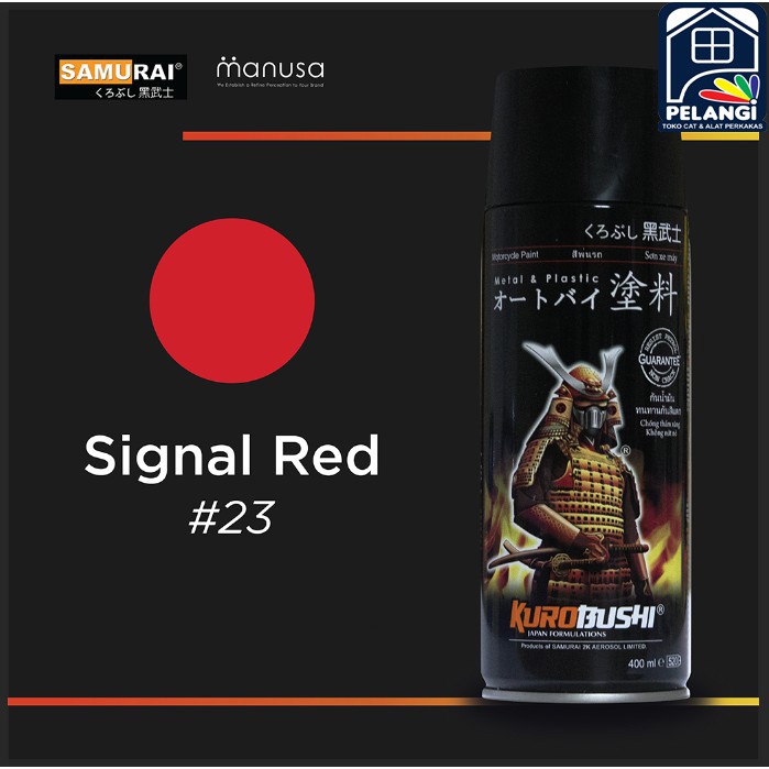 Jual Samurai Paint Standard Signal Red 23 Merah Signal Standar #23 Cat ...